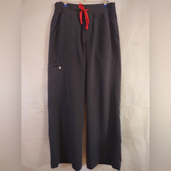 Figs | Pants & Jumpsuits | Figs Charcoal High Waisted Isabel Wide Leg ...